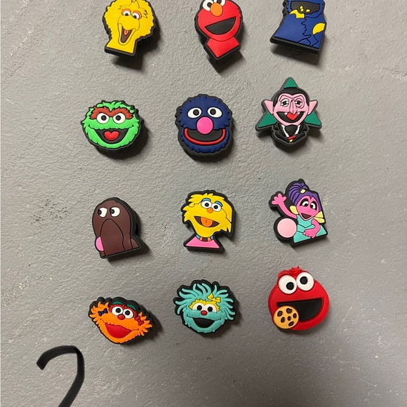 Accessories | Sesame Street Croc Charms 12 Per Set | Poshmark